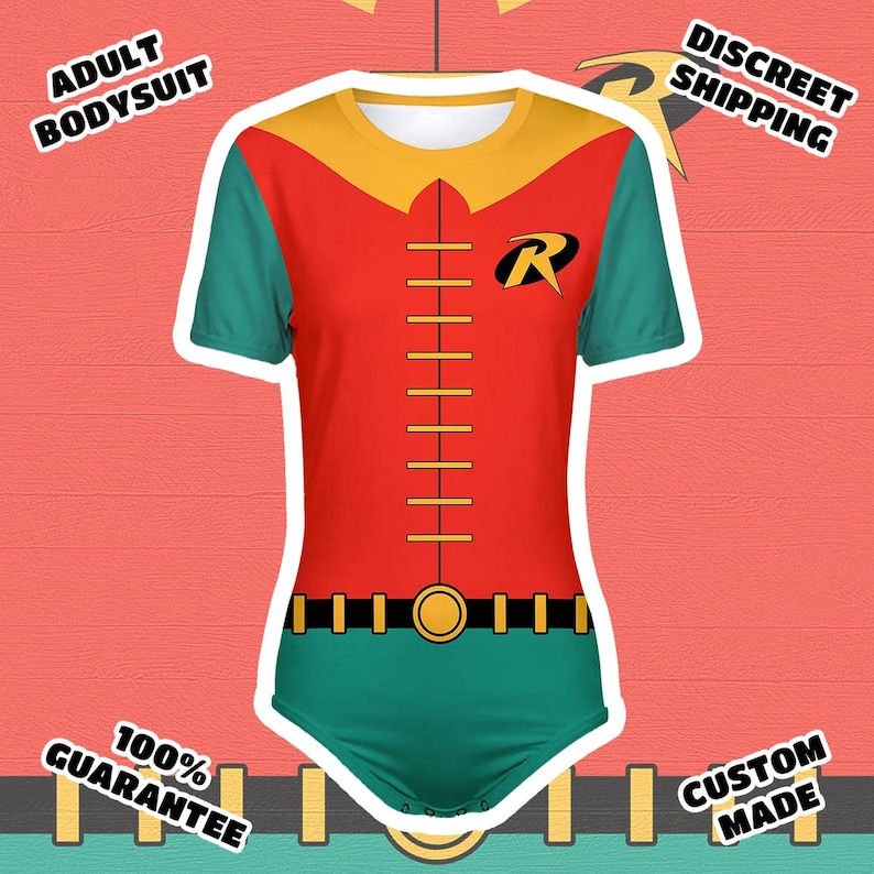 ABDL Robin Costume Snap-crotch Bodysuit - Etsy