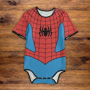 ABDL Spider-man Snap-crotch Bodysuit - Etsy