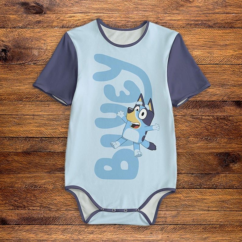 ABDL Blue Dog Cartoon Snap-crotch Bodysuit - Etsy