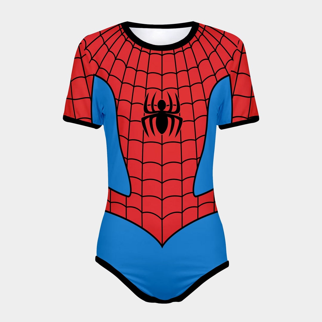 ABDL Spider-man Snap-crotch Bodysuit - Etsy