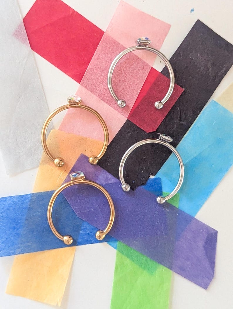 Eras Tour Confetti TINY Ring - Vancouver Edition - Stainless Steel - Etsy