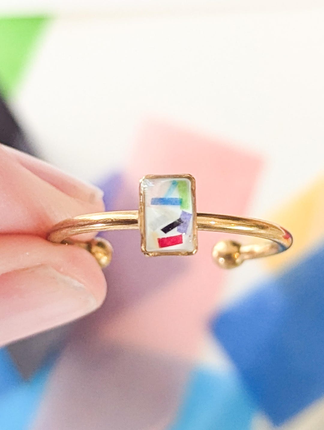 Authenticated ERAS Tour Confetti Ring - Stainless Steel - Etsy