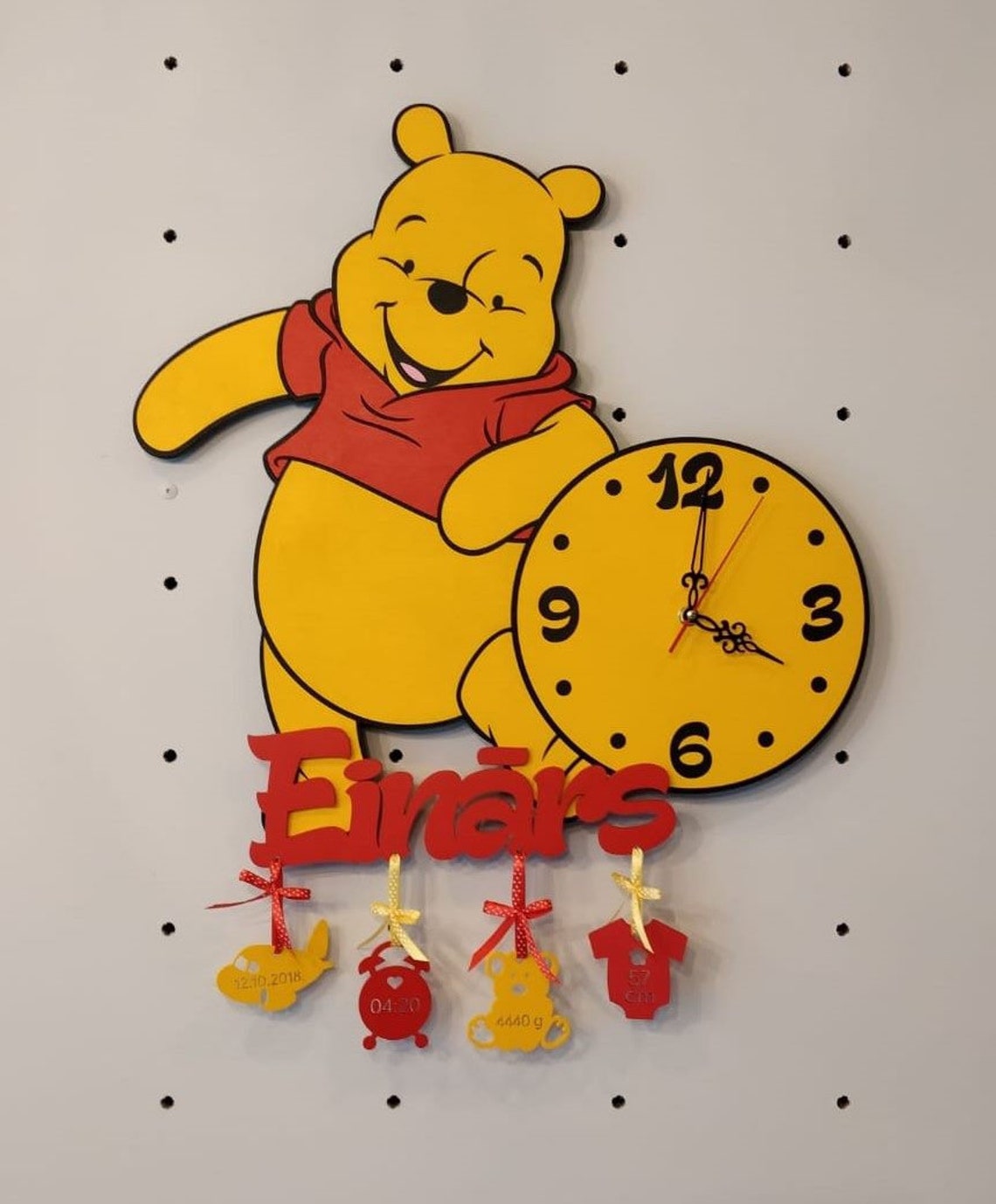 Personalized Wall Clock for Baby Disney Characters Custom | Etsy