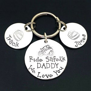 Ride Safe Keyring for Dad, Fathers Day Gift From Kids, Personalised ...