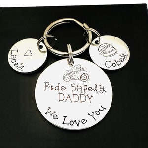 Ride Safe Keyring for Dad, Fathers Day Gift From Kids, Personalised ...