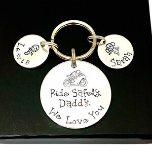 Ride Safe Keyring for Dad, Fathers Day Gift From Kids, Personalised ...