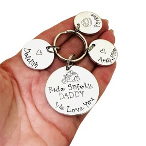 Ride Safe Keyring for Dad, Fathers Day Gift From Kids, Personalised ...