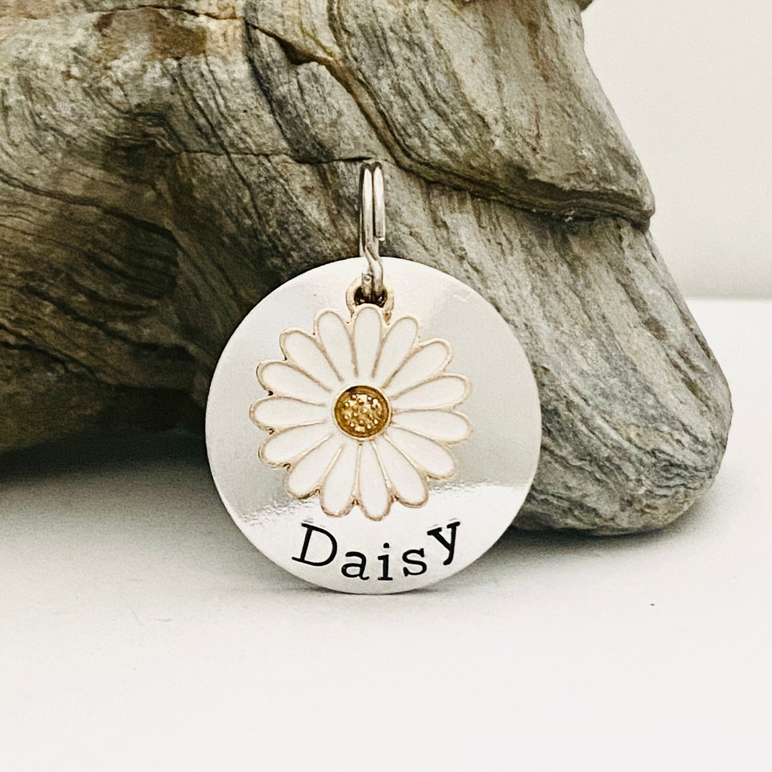 Personalised Daisy Dog ID Tag, Small/medium Dog Tags, Dog Tags for Dogs ...