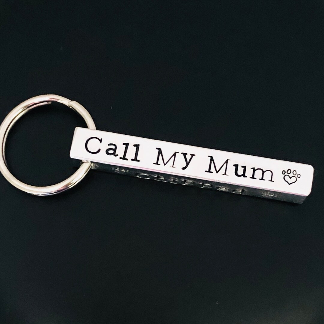 Dog ID Tag, Microchipped Dog Tag, Bar Dog Tag, Hand Stamped Dog Tag ...