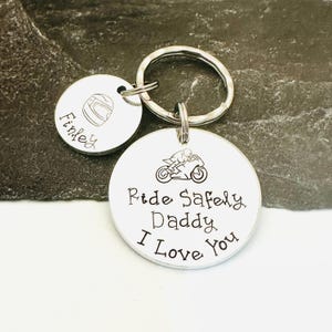 Ride Safe Keyring for Dad, Fathers Day Gift From Kids, Personalised ...