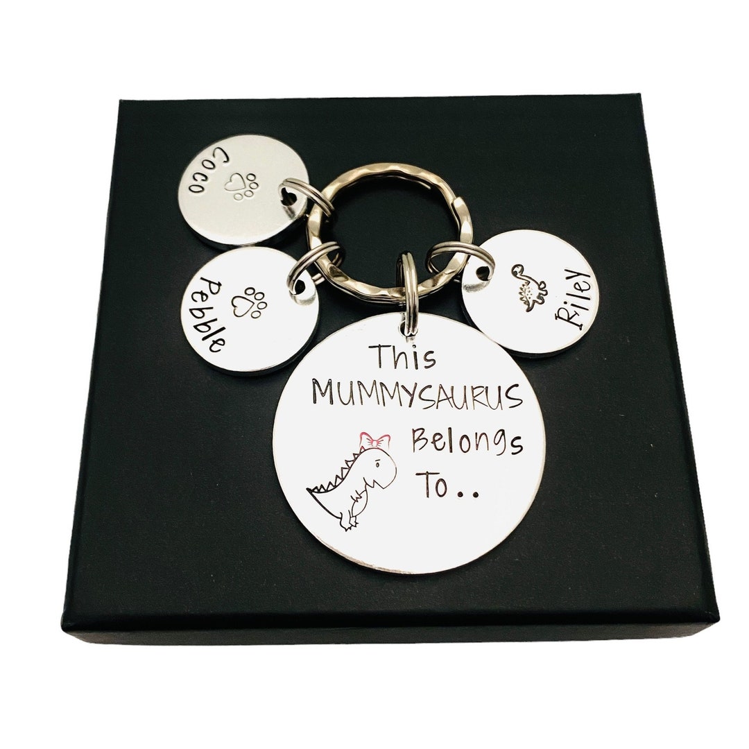 This Mummy Belongs to Keyring, Mummysaurus Personalised Dinosaur ...