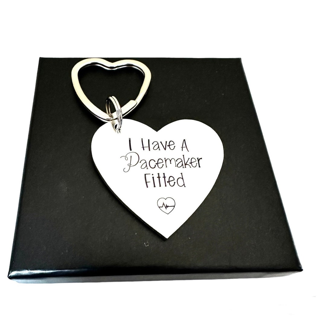 Custom Medical Alert Keyring, Pacemaker Key Chain, Heart Patient Gift ...