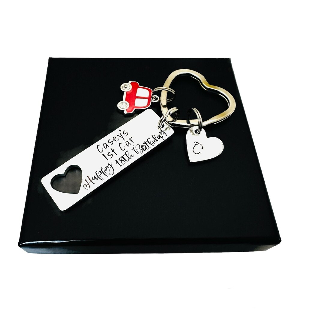New Driver Keyring, First Car Gift for Girls, 18th Birthday Key Ring ...