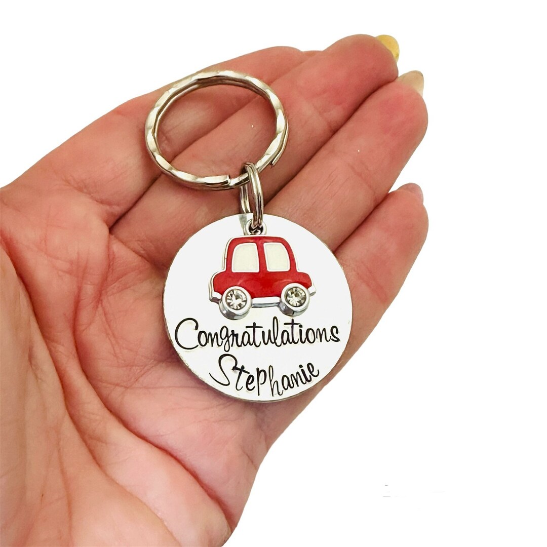 New Driver Keyring, First Car Gift, Passed Driving Test Present for ...