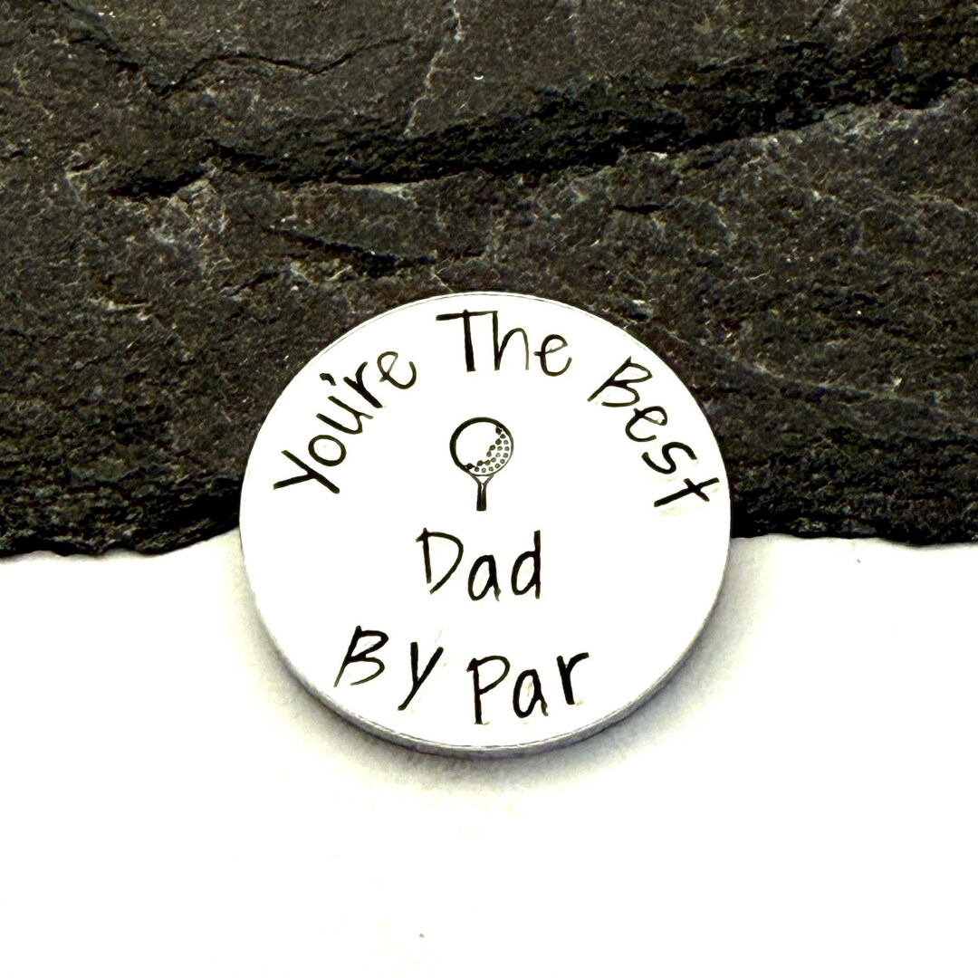 Best Daddy by Par, Personalised Golf Ball Marker, Golf Gifts for Dad ...