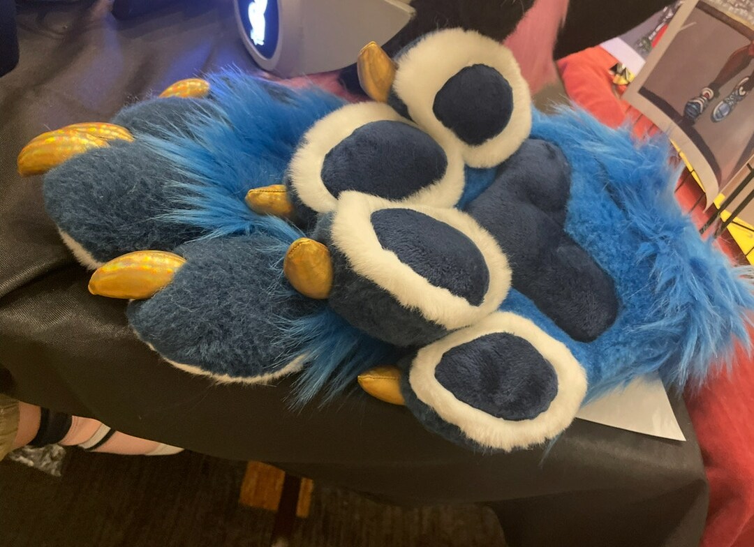 Blue Fursuit Paws - Etsy