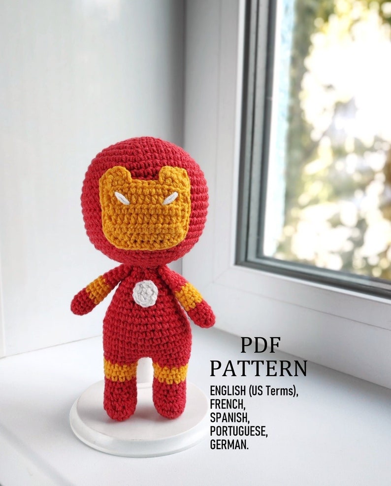 Iron man Crochet Pattern Iron man Amigurumi Crochet Doll | Etsy