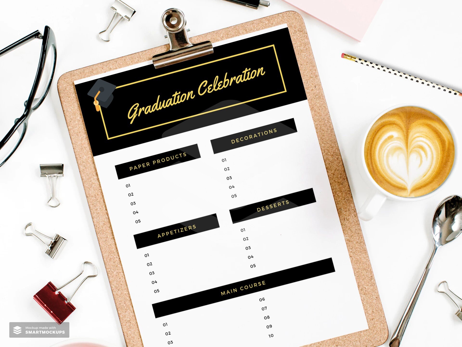 Graduation Celebration Planner - Graduation Dinner Planner - Graduation ...