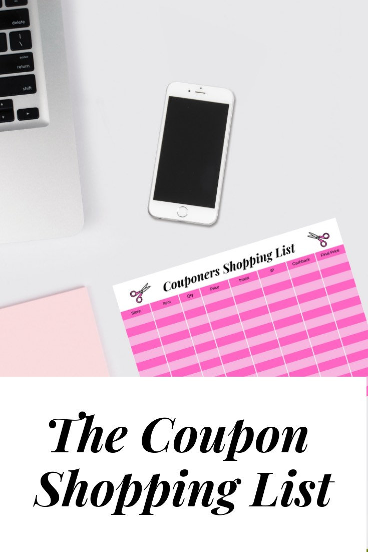 Printable Grocery List, Coupon Tracker, Coupon Organizer, Shopping List ...