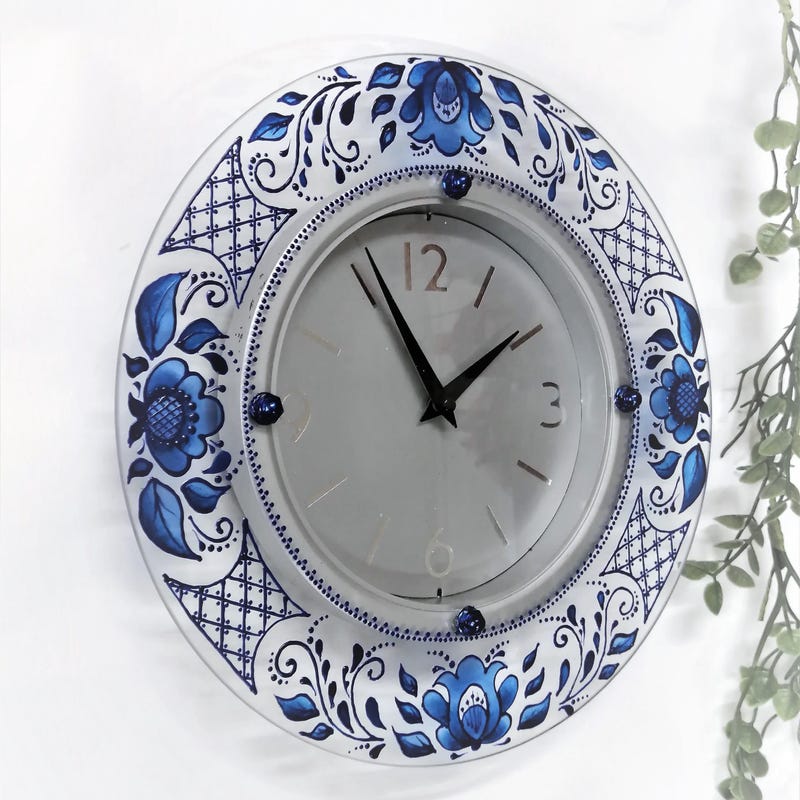 Stained Glass Clock - Etsy