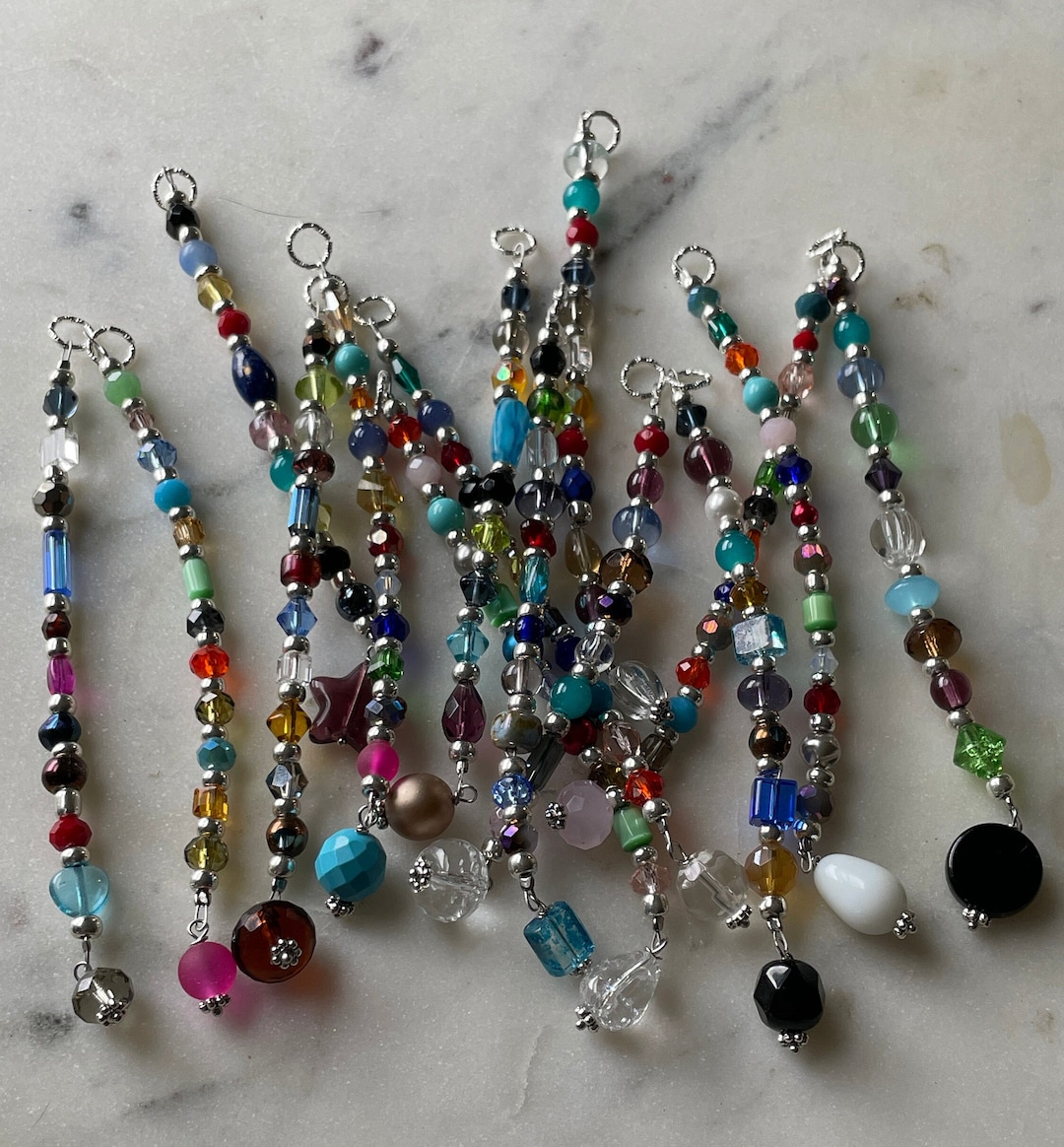 1 Tiny Sparkly Glass Beaded Strand-sun Catcher, Wall/window Hanging ...