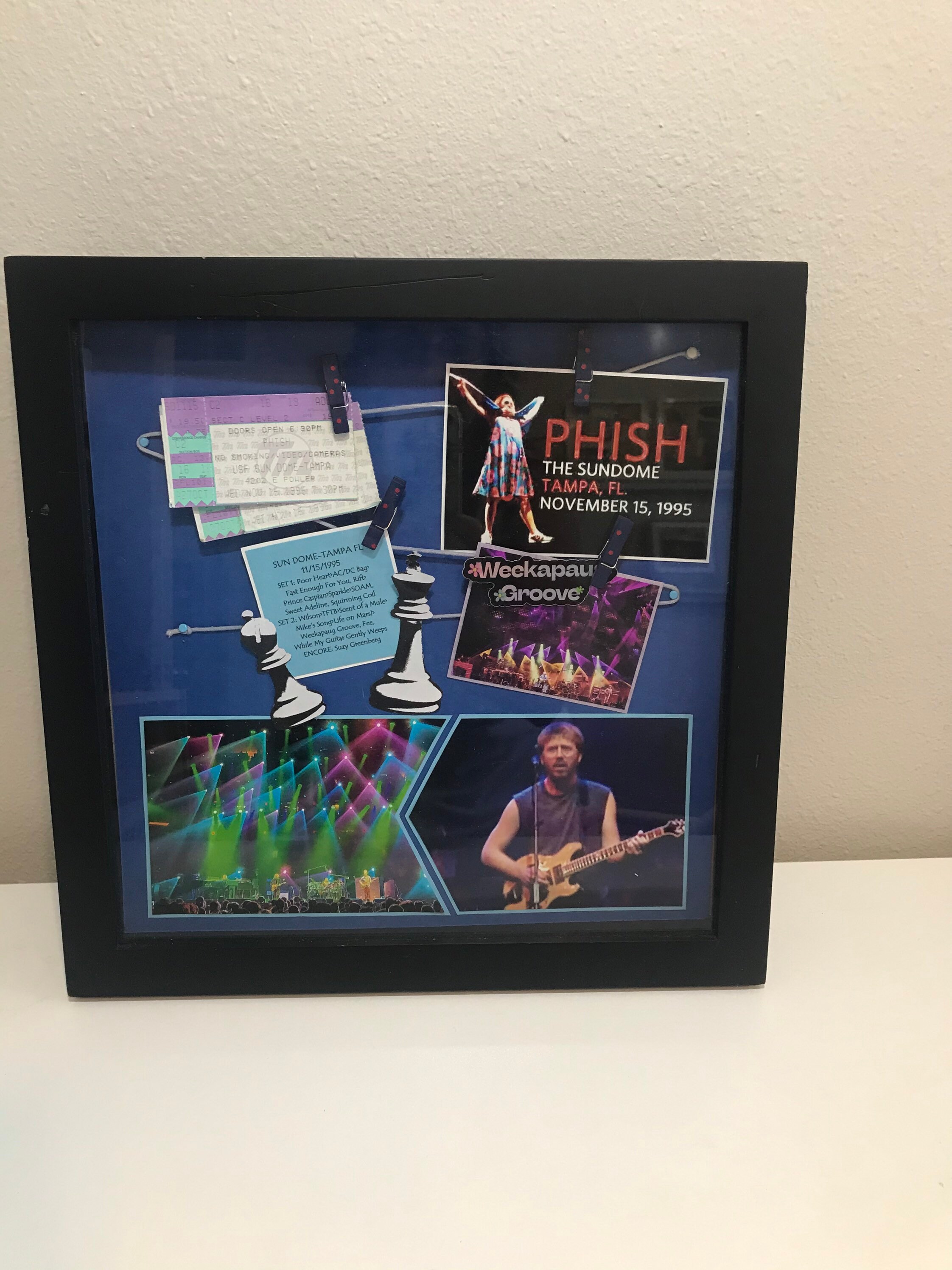 Phish Custom Phish Grateful Dead Ticket Stub Shadow Box - Etsy UK