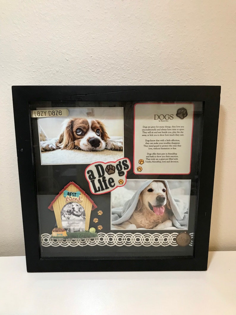 Custom Pet Shadow Box Memorial Photo Cat Dog Holder Any Animal - Etsy
