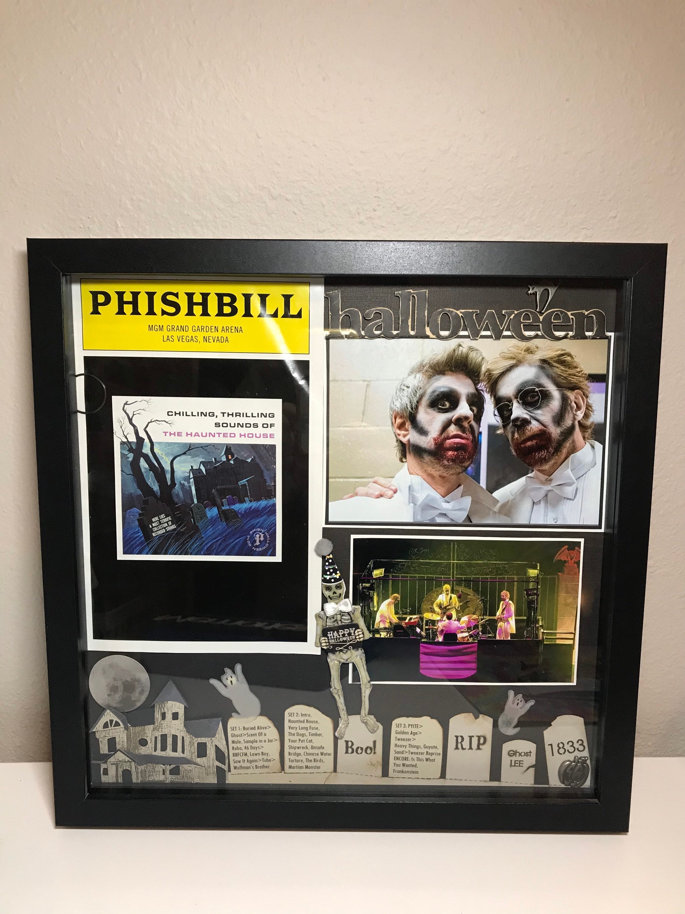 Phish Ticket Stub Display Custom Shadow Box MGM Halloween Live - Etsy
