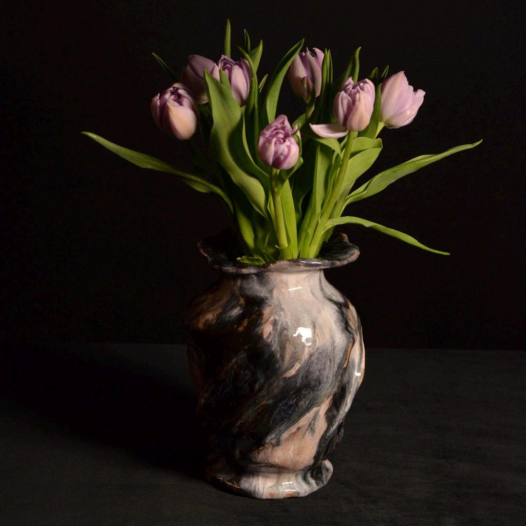 Handmade Ceramic Vase – Sculptural Decorative Art Object. Housewarming ...