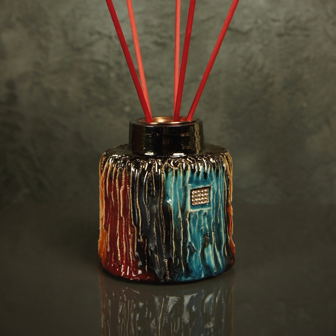 Ceramic Diffuser for Home Fragrances. Handmade Ceramic Reed Diffuser ...