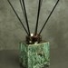 Ceramic Reed Diffuser on Golden and Green Color With Stylish Inserts ...