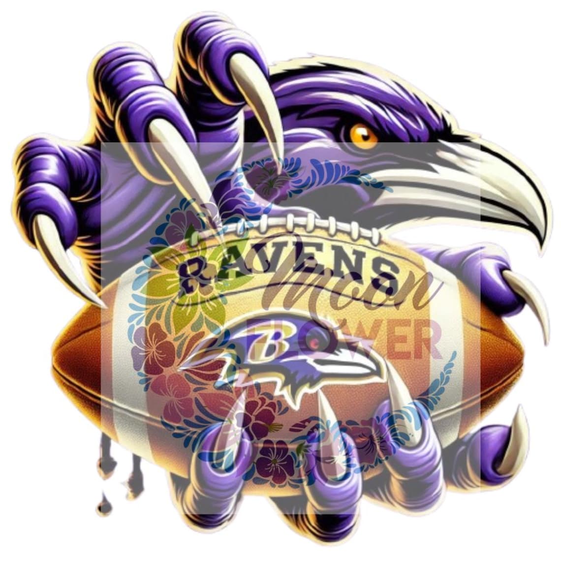 Purple Bird Football Digital Design Bundle . PNG/JPG - Etsy