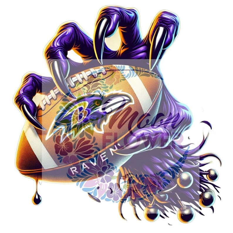 Purple Bird Football Digital Design Bundle . PNG/JPG - Etsy