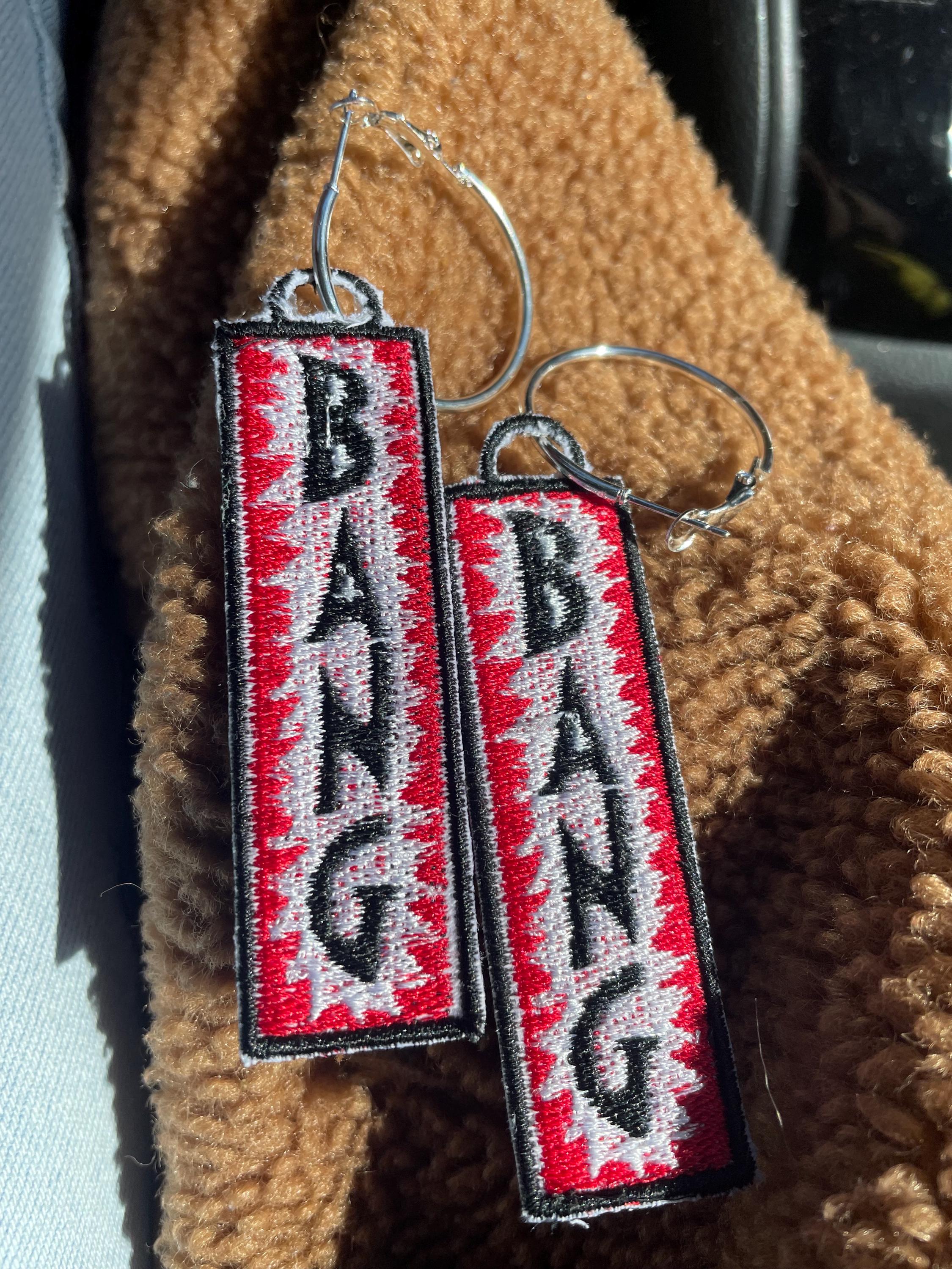 Cowgirl Carter Earrings Embroidered Gold/silver Hoop - Etsy