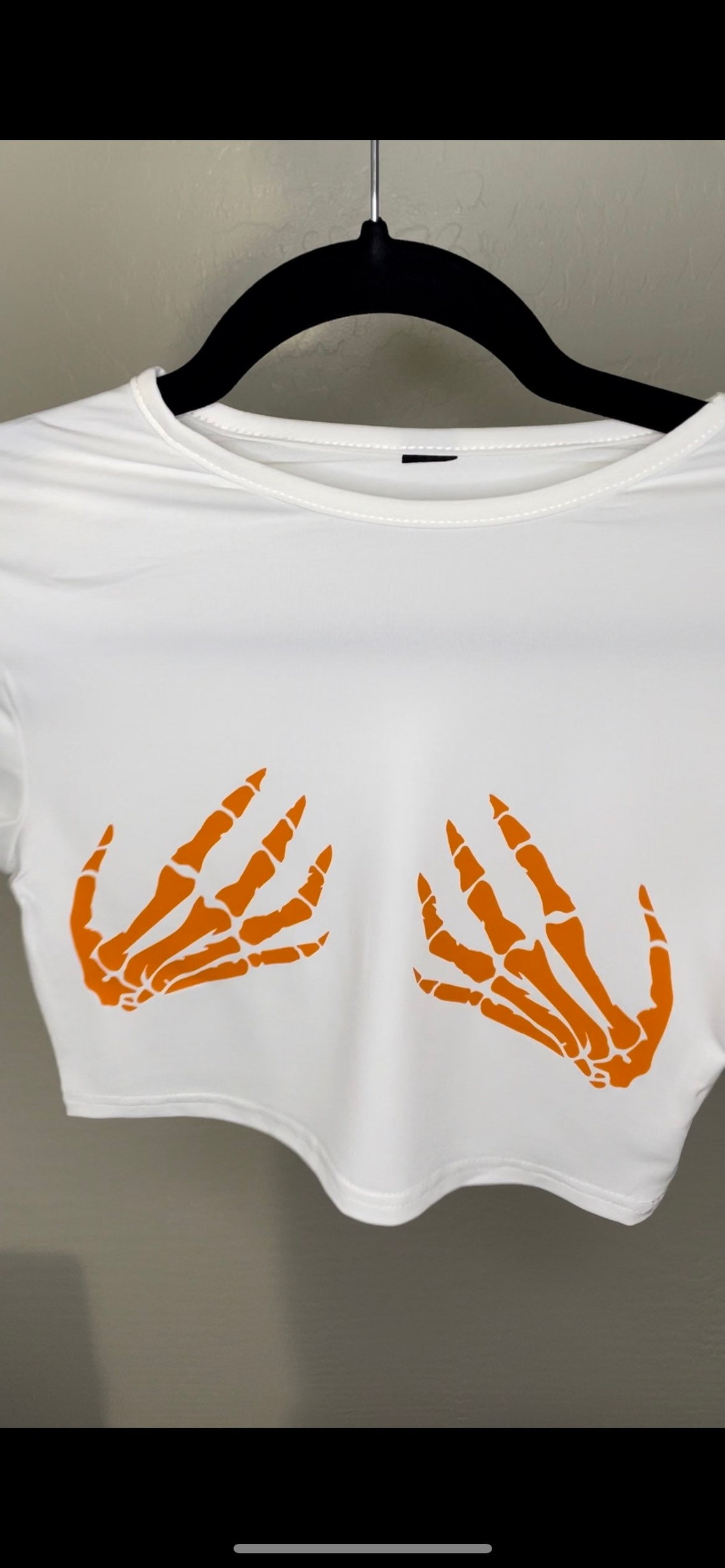 Skeleton Hands Crop Top - Etsy