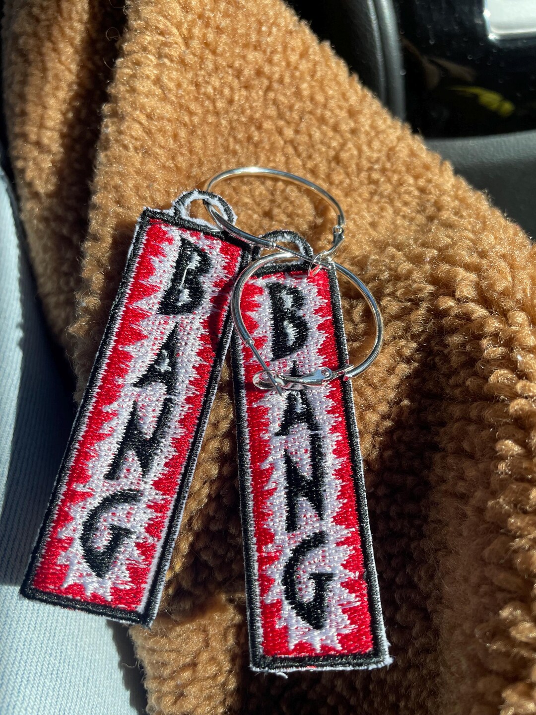 Cowgirl Carter Earrings Embroidered Gold/silver Hoop - Etsy