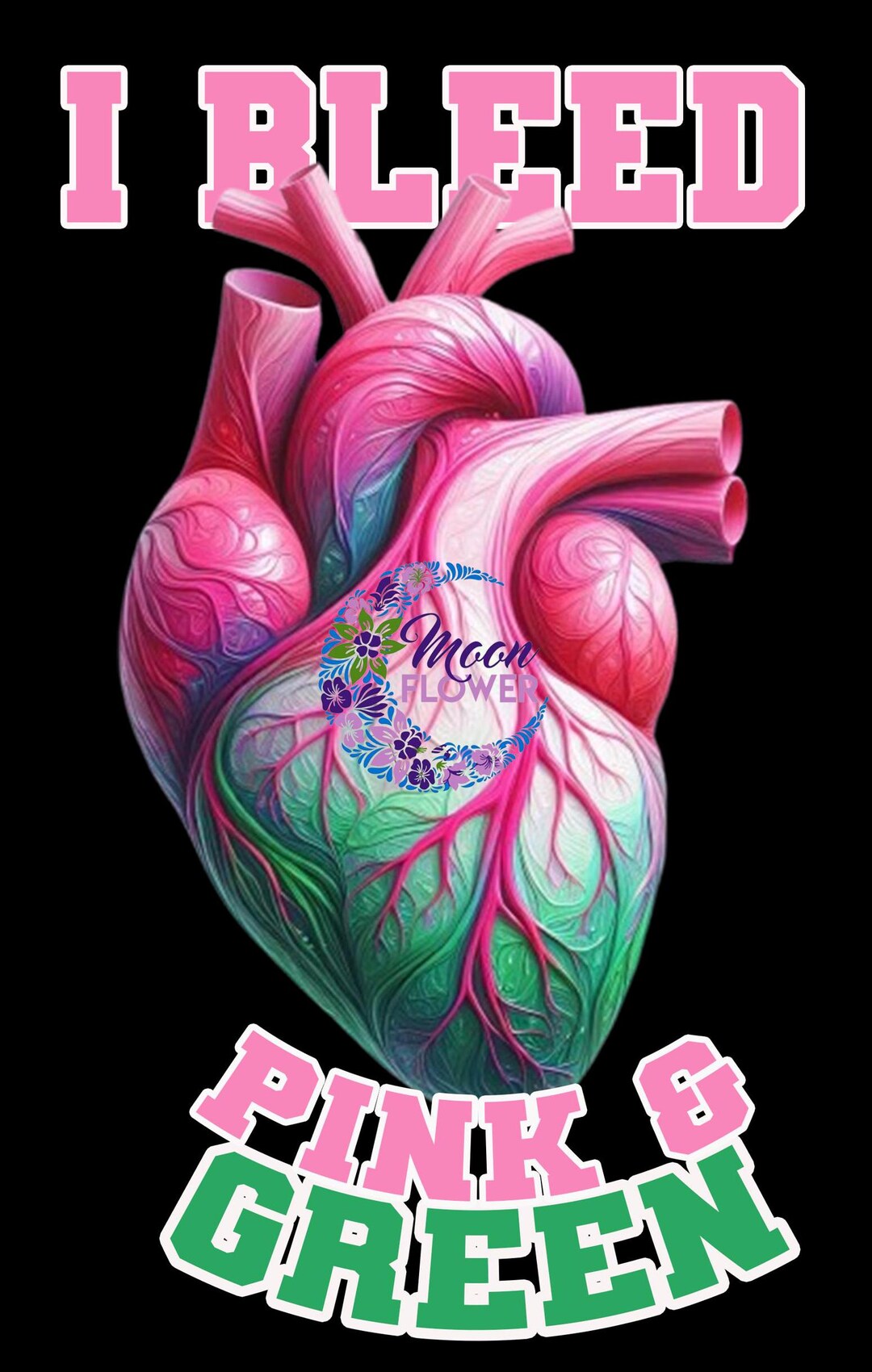 I Bleed Pink and Green, PNG File, Digital Files - Etsy
