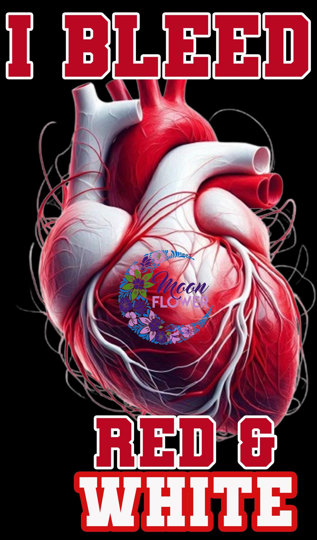 I Bleed Red and White, PNG File, Digital Files - Etsy