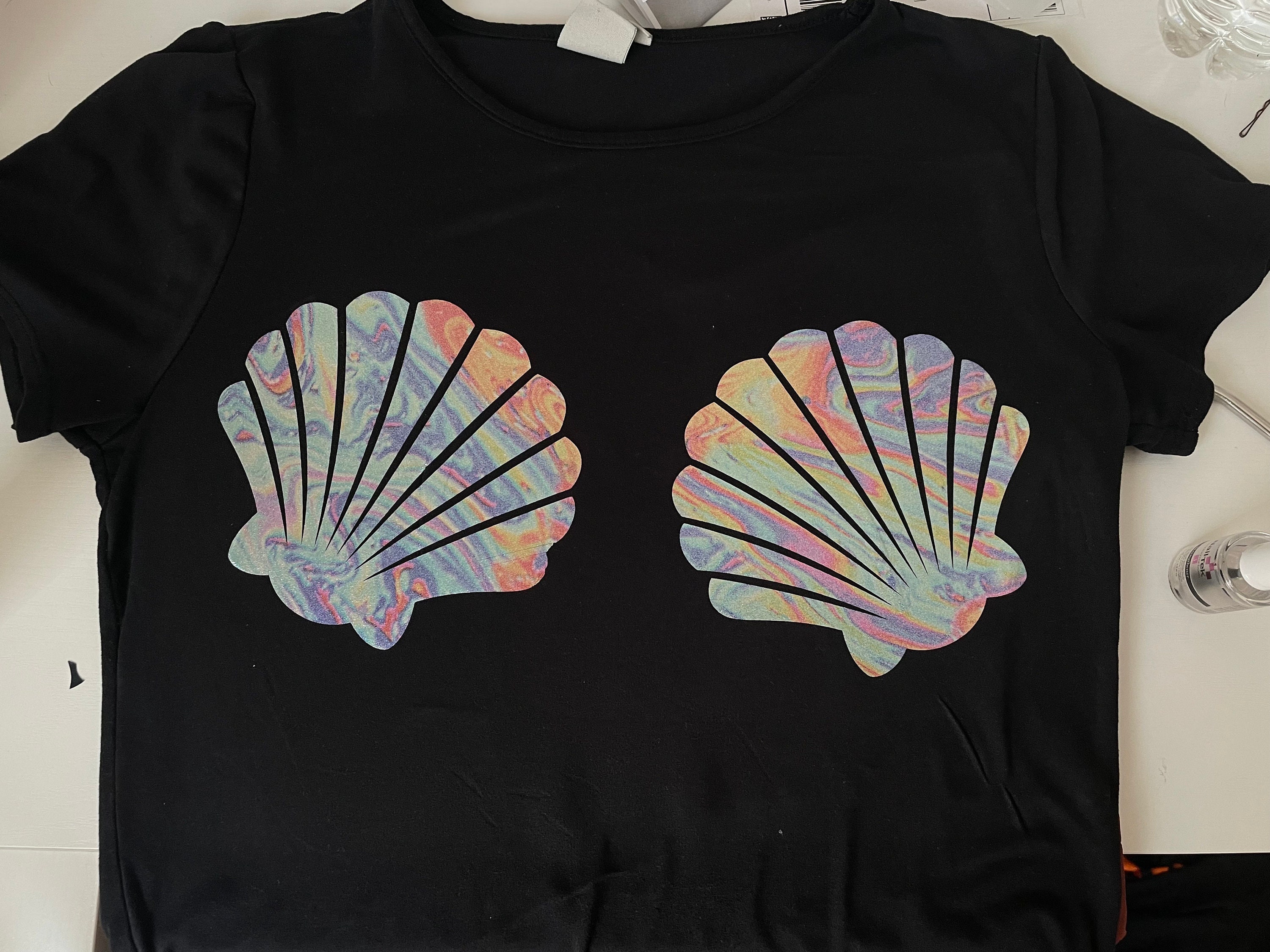 Seashell Crop Top/little Mermaid/under the Sea - Etsy