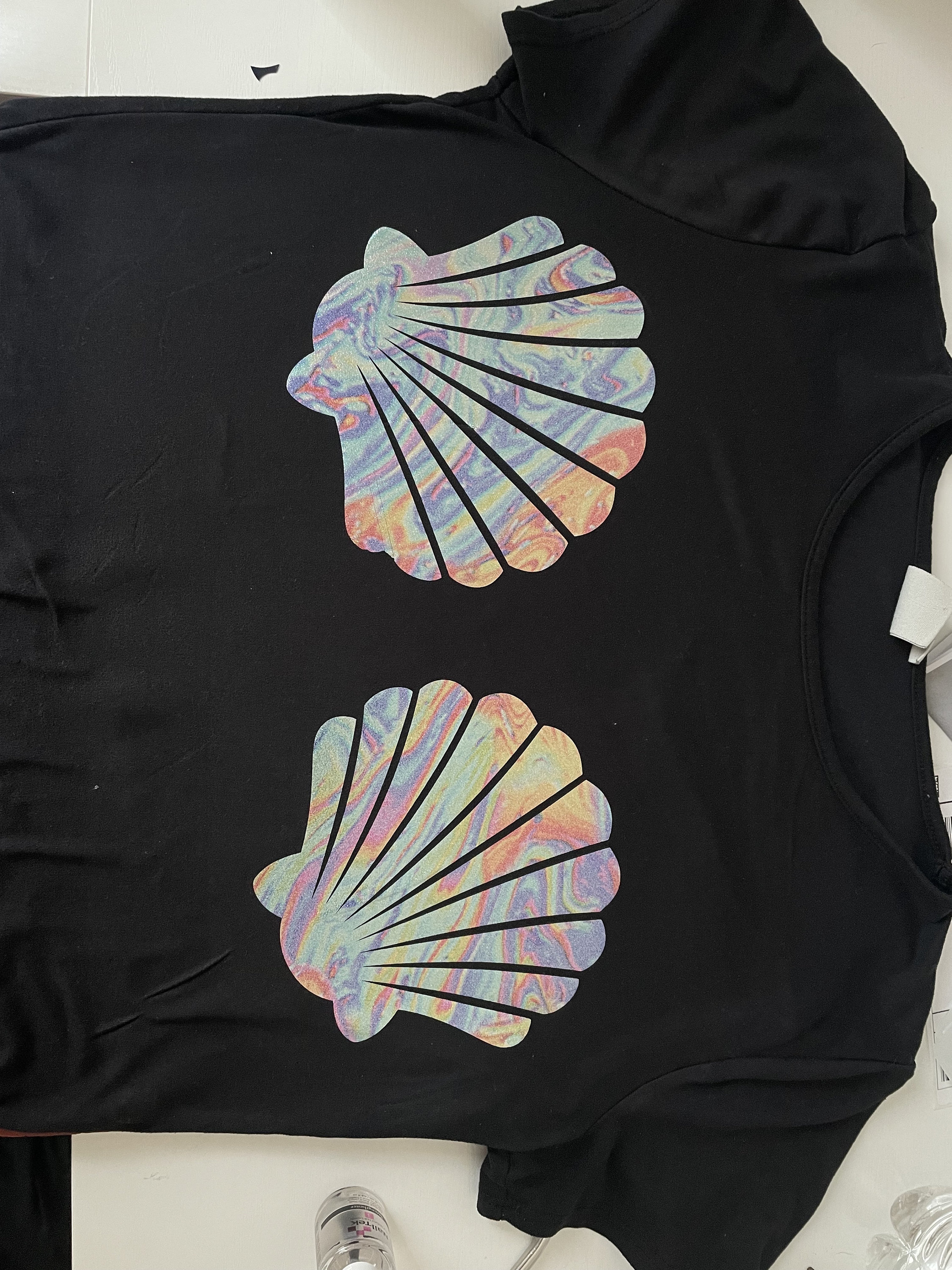 Seashell Crop Top/little Mermaid/under the Sea - Etsy