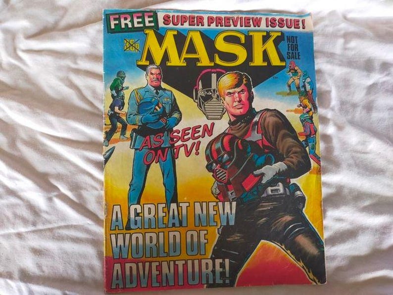 MASK Comic - Super Preview Issue 1987 - First Issue Mike Richardson IPC ...
