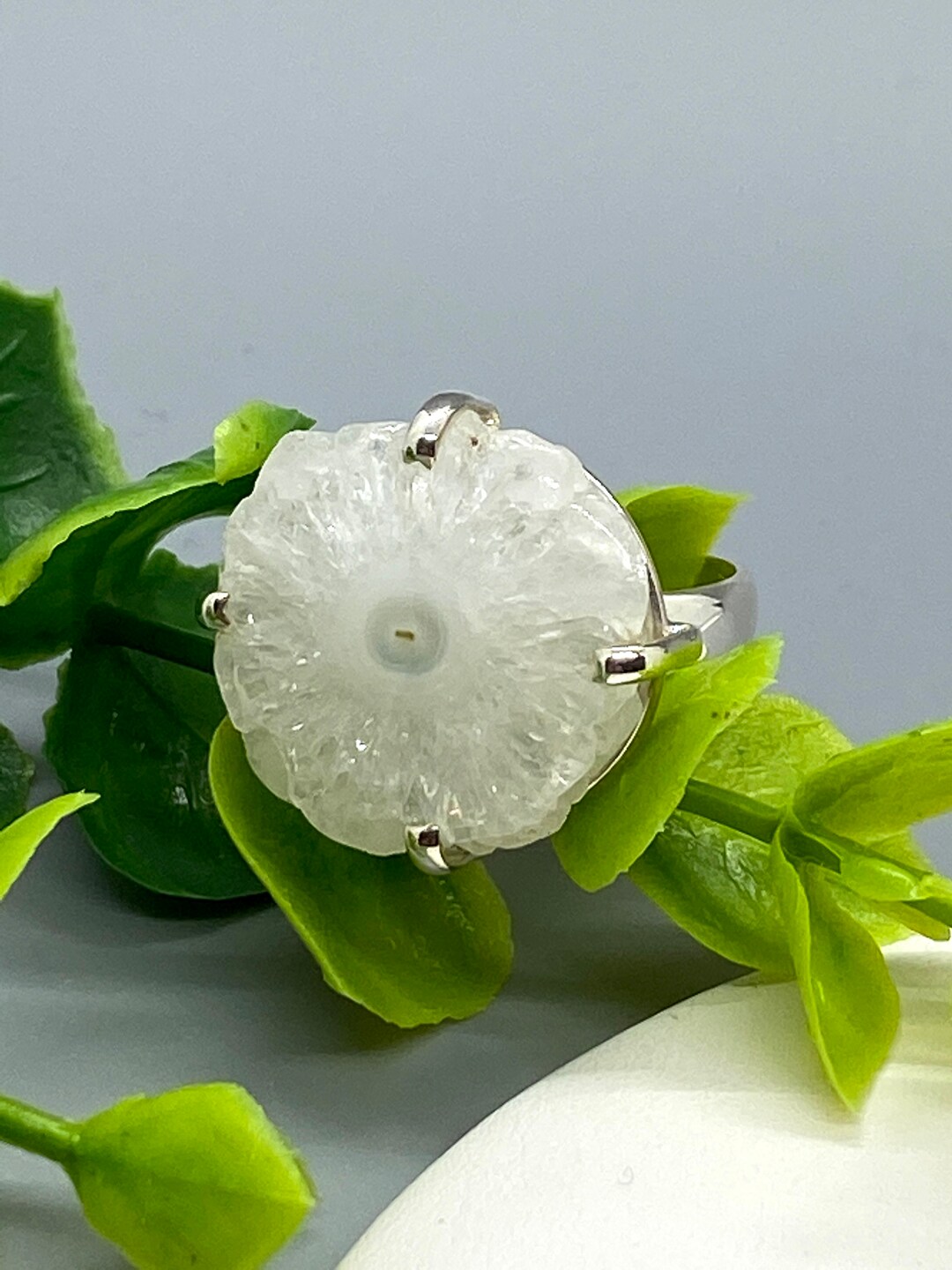 Solar Quartz Ring Size 6 1/4 - Beautiful Quartz Ring - Gift for Woman ...