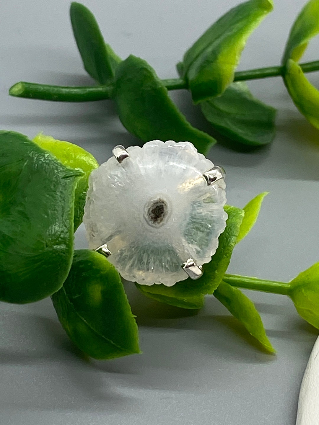 Size 6 1/4 Solar Quartz Ring - Handcrafted Ring in Sterling Silver ...