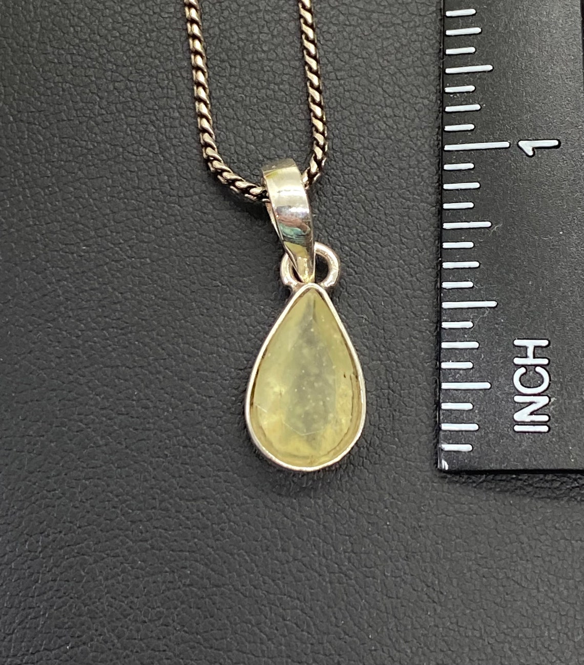 Faceted Libyan Desert Glass Pendant Unique Handmade Pendant ...