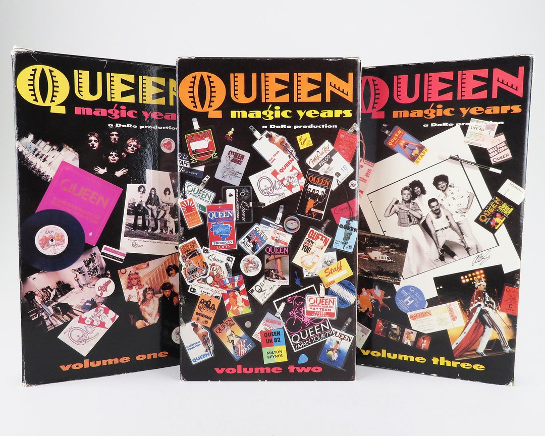 QUEEN VHS Tapes "magic Years" Volumes 1, 2 & 3 (1987) - Etsy