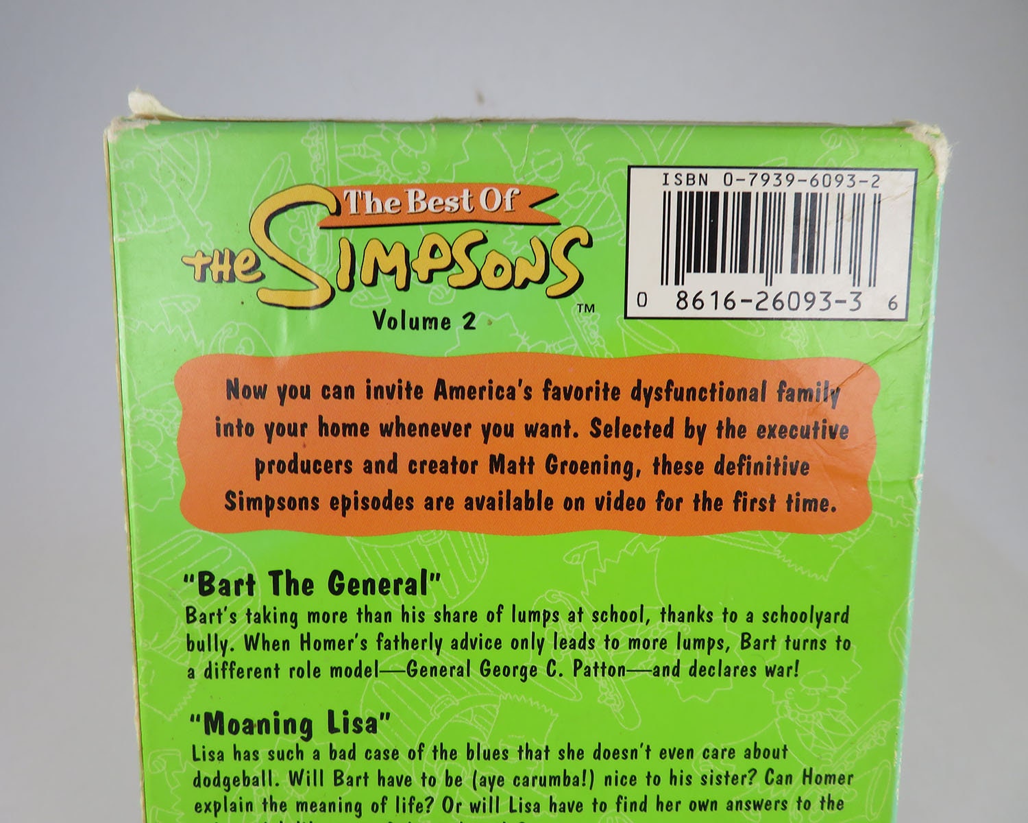 THE SIMPSONS VHS Tape the Best of the Simpsons Volume - Etsy Canada