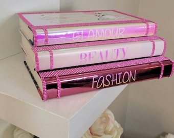 Bling Decor Glam Book Stack - Etsy