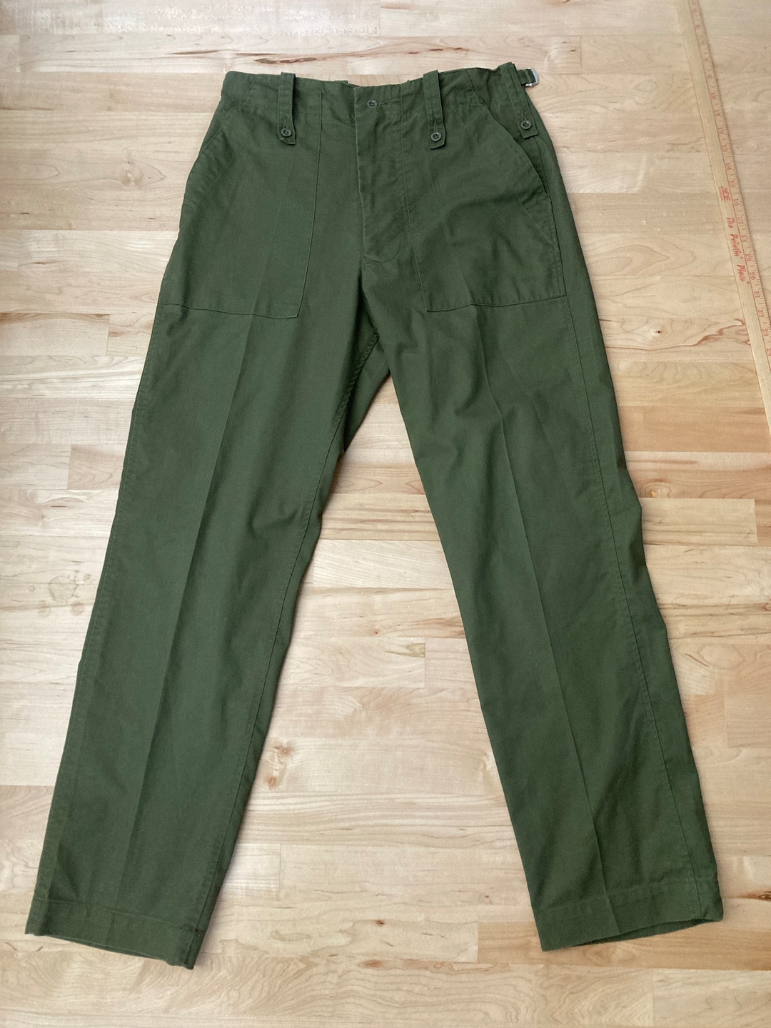 Vintage British Military Chino Army Green Pants - Etsy