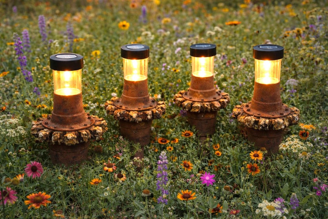 Set of 4 Rustic Wagon Wheel Hubs: Amish Farmhouse Decor - Etsy