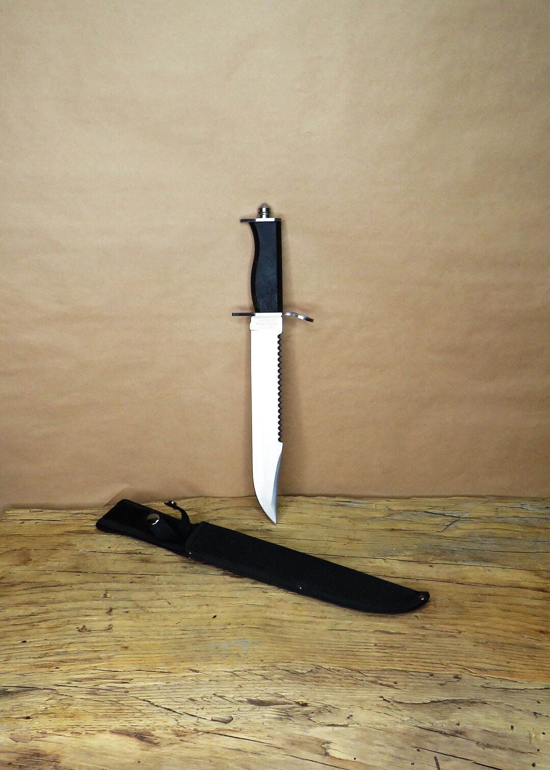 Large 14 1/2 Inch Stainless Steel Survival Knife With Sheath / Fast ...